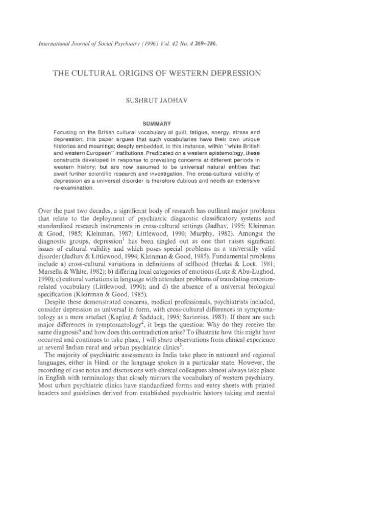 Kleinman, Suffering and Its Professional Transformation | PDF ...