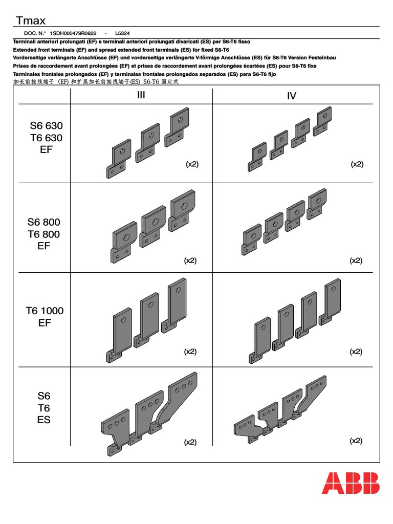 Extended Front Terminals for S6-T6 | PDF