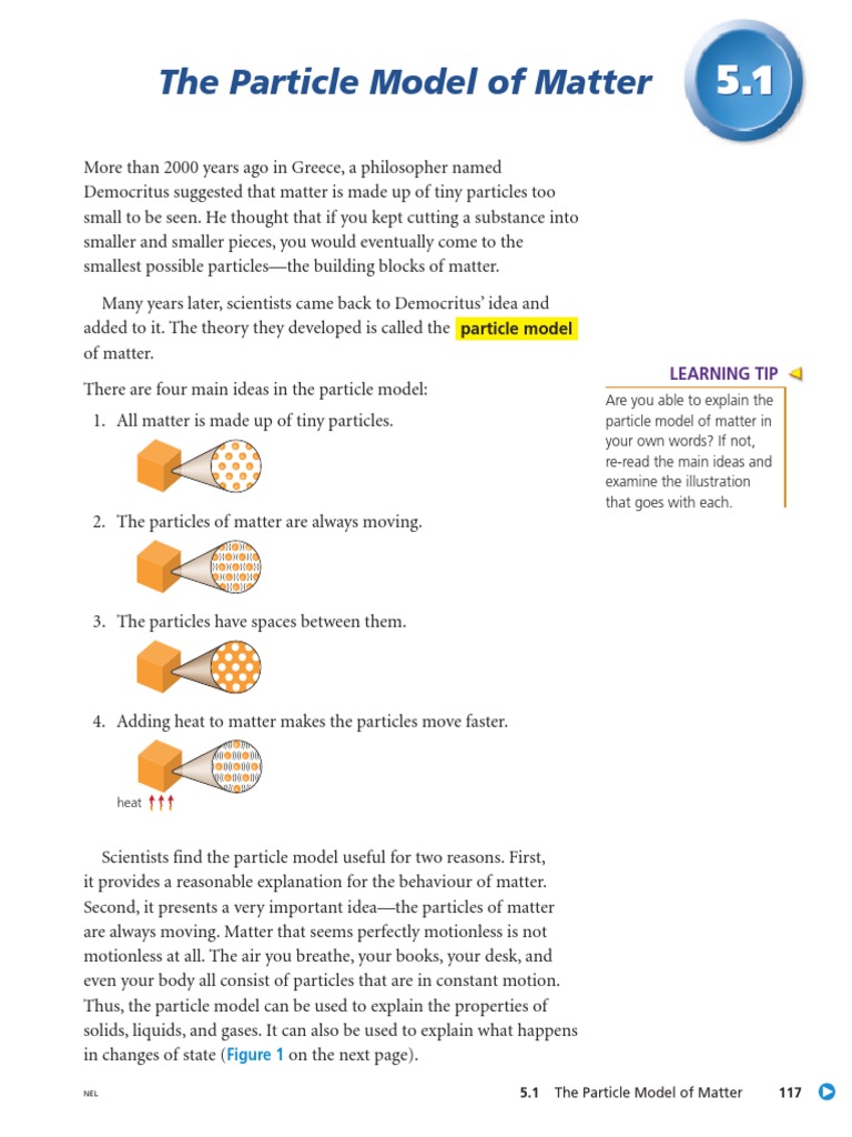 Particle Model Explains States of Matter | PDF | Liquids | Matter