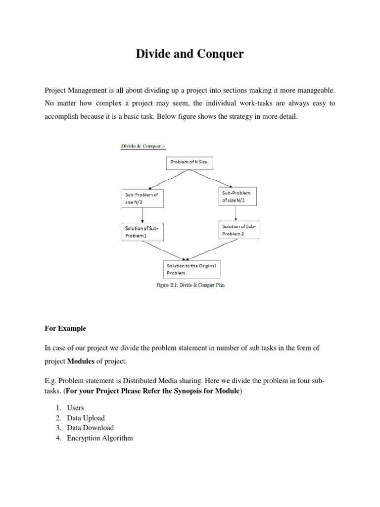 Divide and Conquer: For Example | PDF