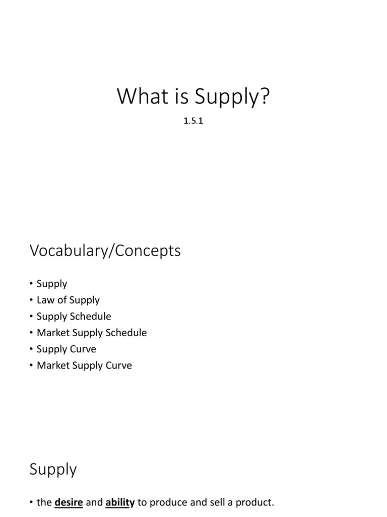 Econ Unit 5 | PDF | Supply (Economics) | Marginal Cost