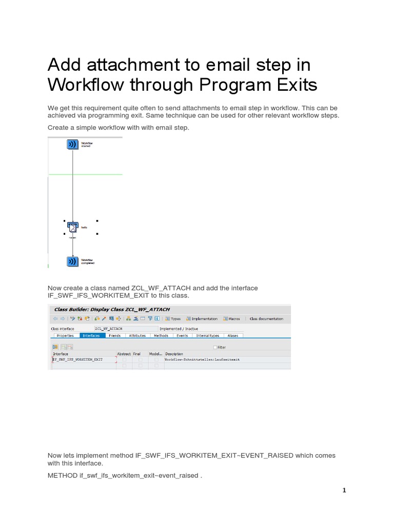 Add Attachment To Email Step In Workflow Through Program Exits Download Free Pdf String