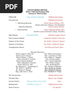 Brigada Eskwela Sample Program | PDF