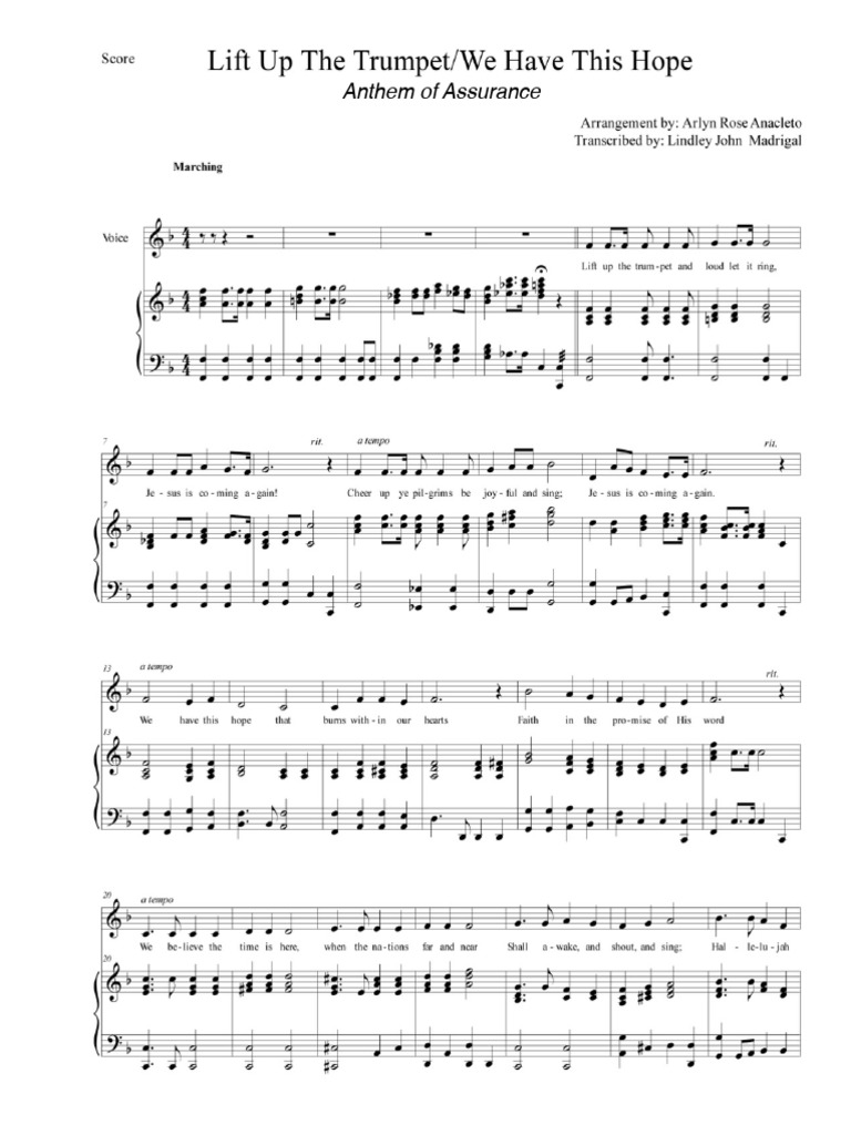 012 We Have This Hope, Lift Up the Trumpet