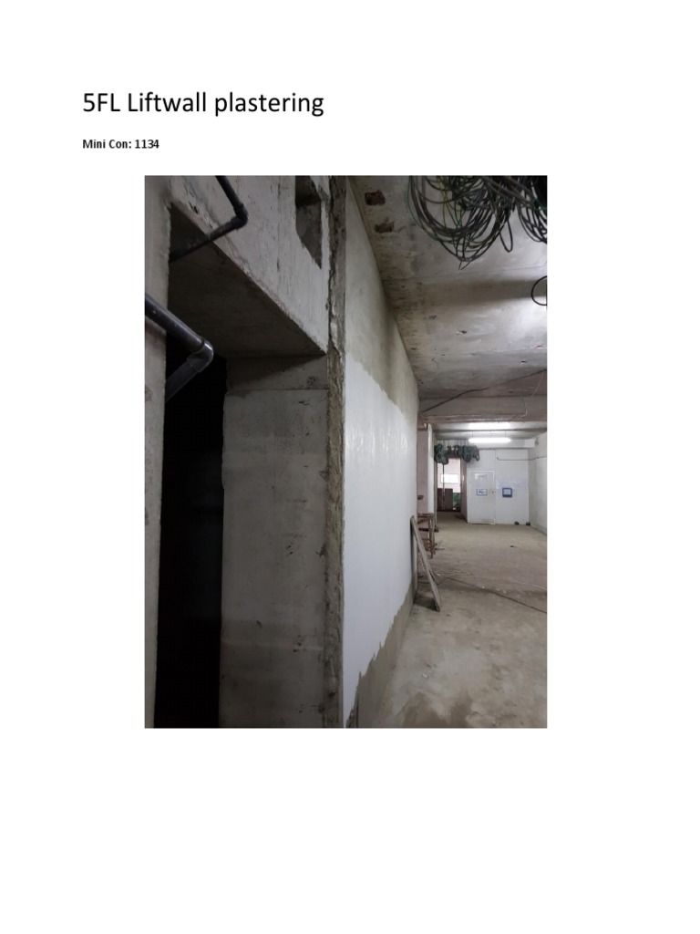 5FL Liftwall Plastering | PDF
