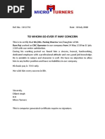 Driver Experience Certificate Format 3 | PDF