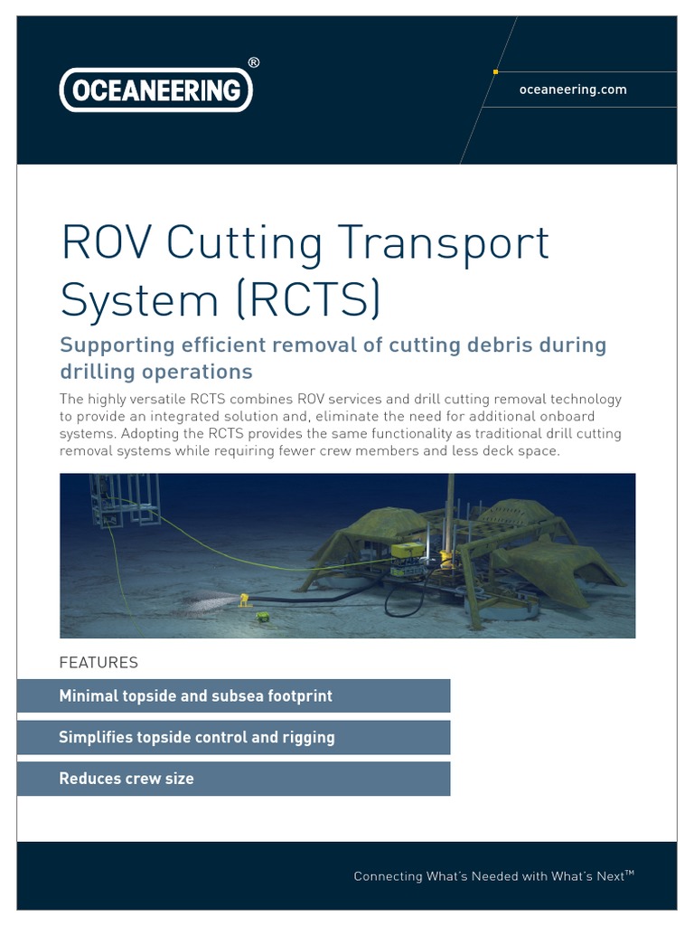 ROV Cutting Transport System (RCTS) A4 | PDF | Subsea (Technology ...