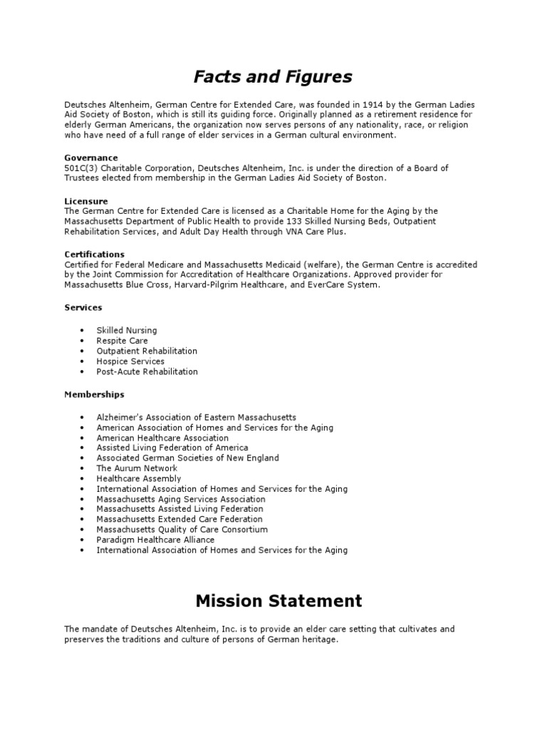 Facts and Figures | PDF | Assisted Living | Caregiver