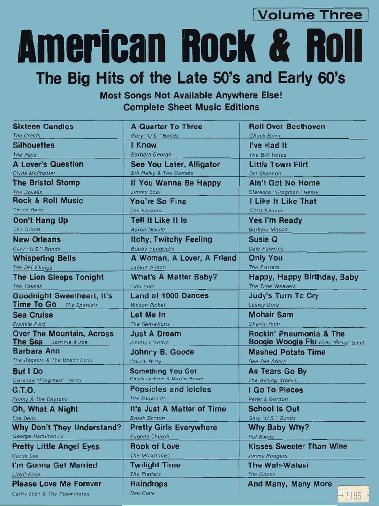 American Rock and Roll Vol3.pdf | Musicians | American Music People ...