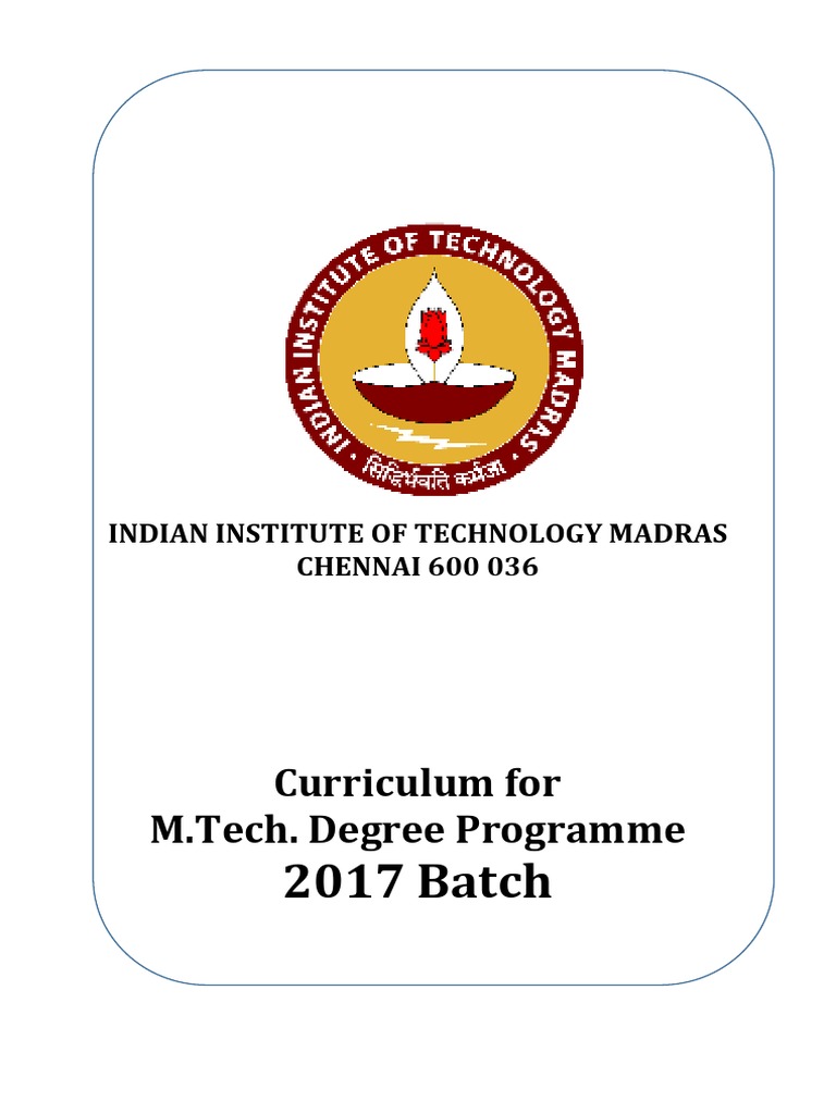 M.tech - Curriculum 2017 | PDF | Aerodynamics | Engineering