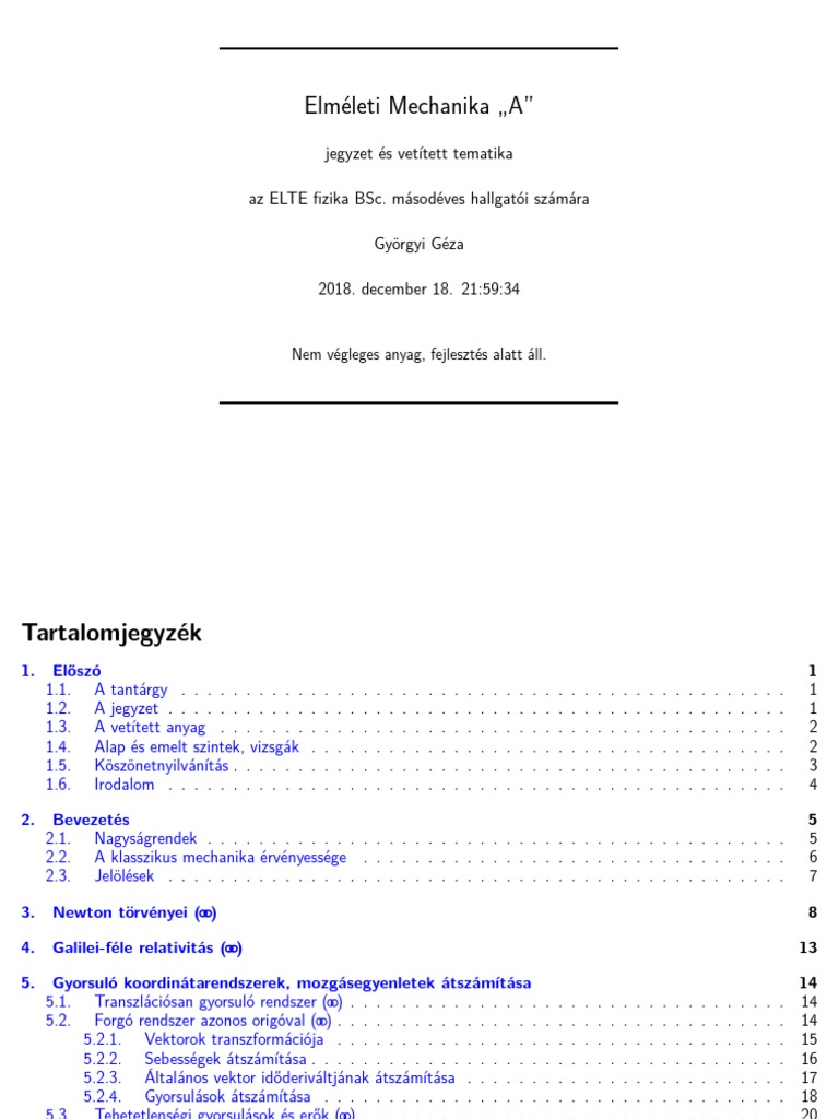 Introduction Into Mechanics | PDF