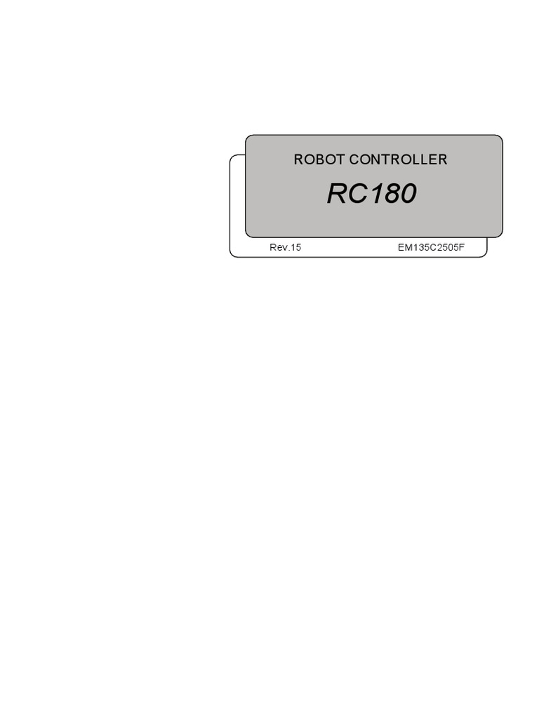Epson RC170 RC180 Controller Manual (Revision 15) | PDF | Switch ...