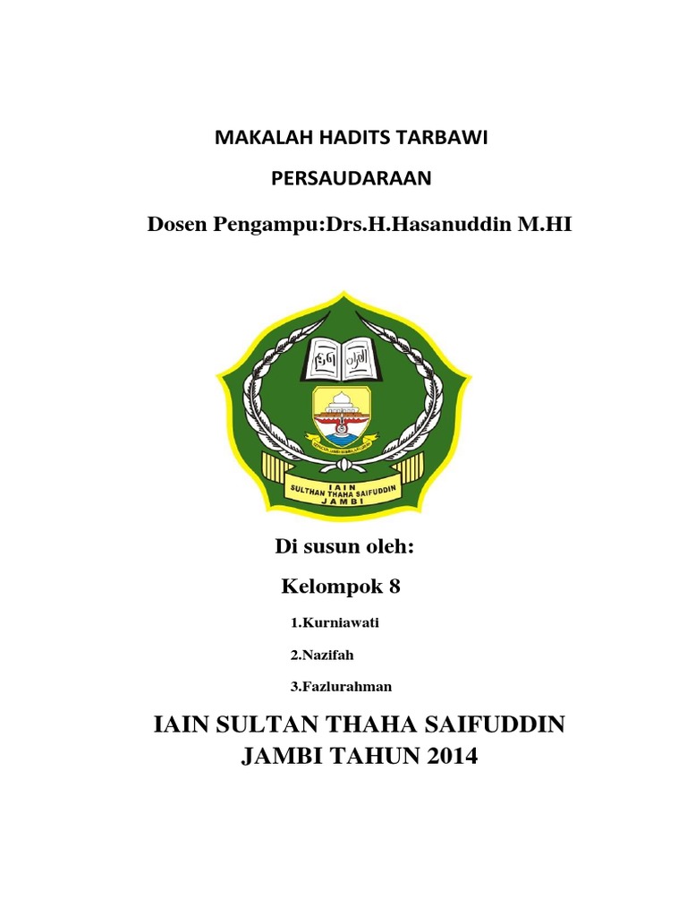 Makalah Hadits Tarbawi | PDF | Agama & Spiritualitas