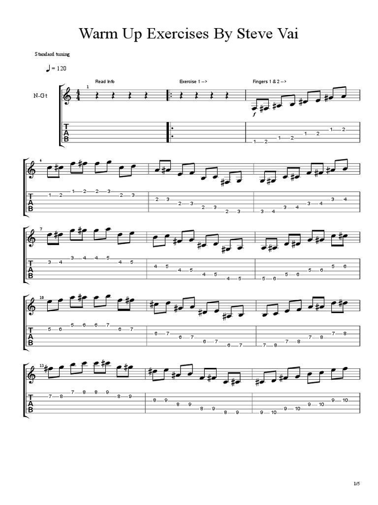 Warm-up exercises to develop finger independence and dexterity for ...