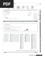 A2 Key for Schools Answer Sheet | PDF