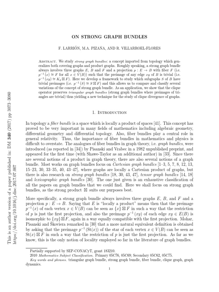 Fiber Bundles | PDF | Graph Theory | Vertex (Graph Theory)