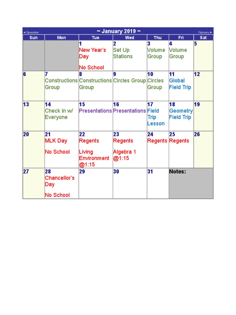 January-2019-Calendar Buff | PDF