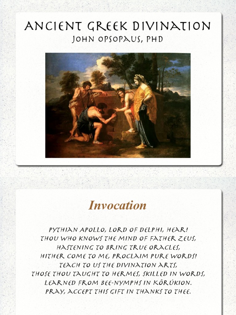 Ancient Greek Divination | Apollo | Oracle