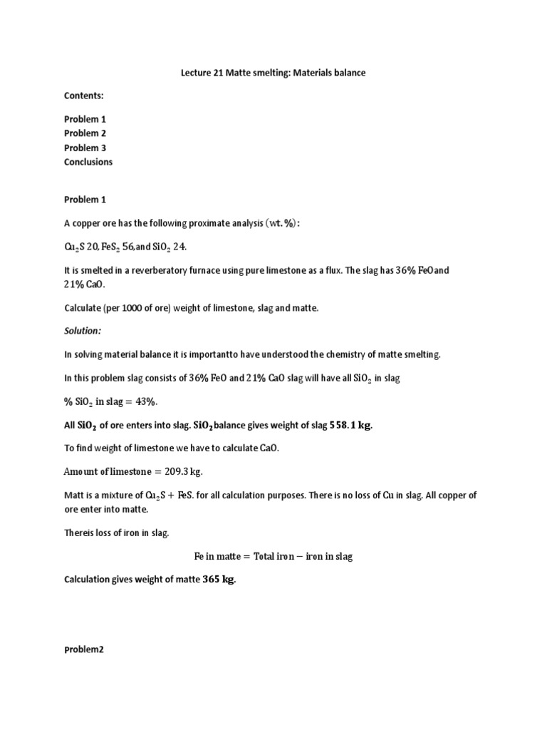 Lecture21 PDF | Download Free PDF | Iron | Smelting