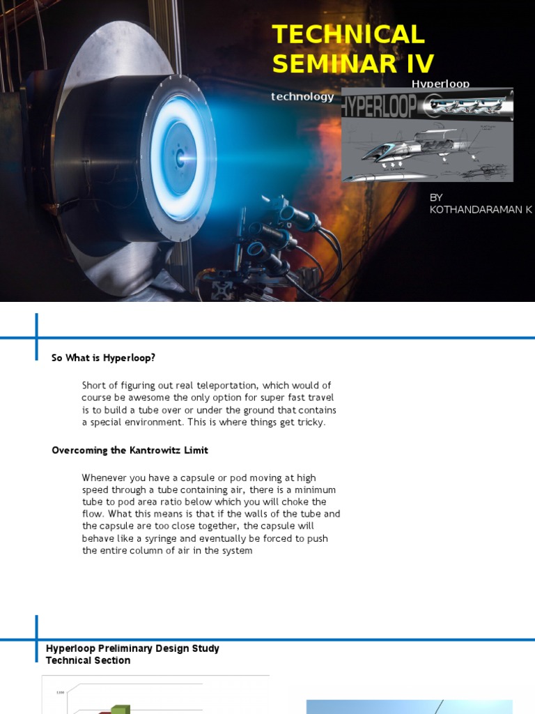 Technical Seminar Iv: Hyperloop Technology | PDF | Hyperloop | Engines