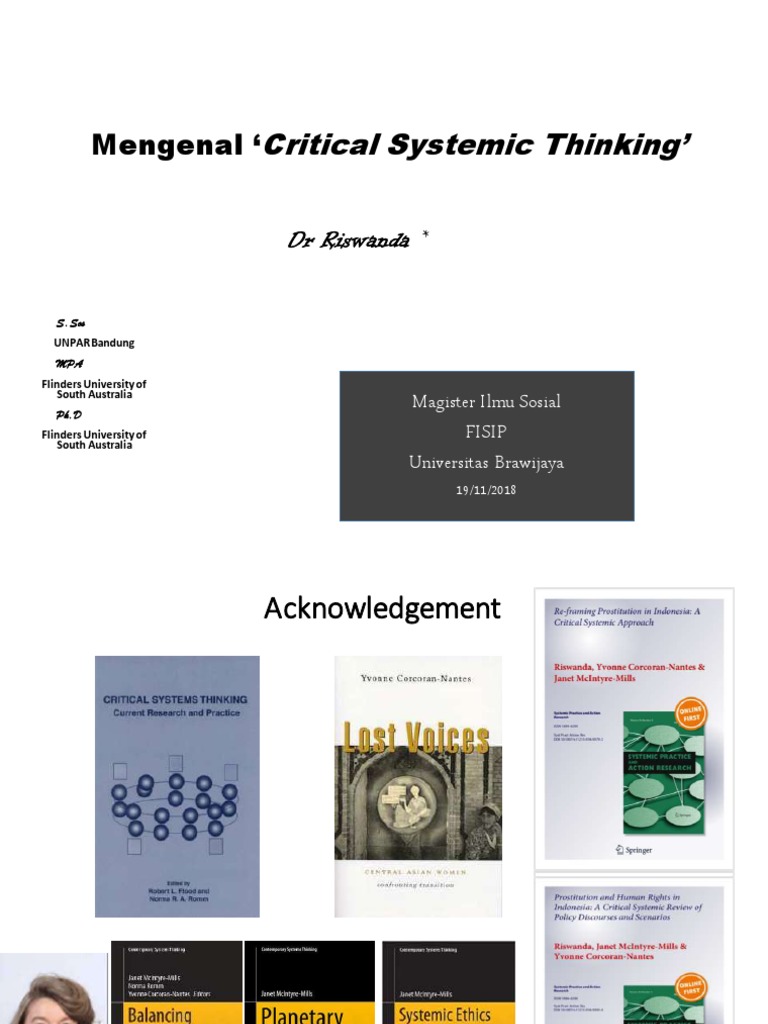 Mengenal Critical Systemic Thinking' | PDF | System | Systems Theory