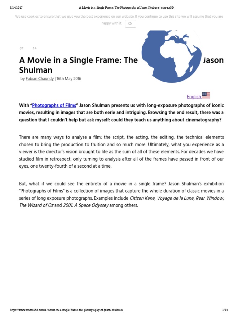 A Movie in A Single Frame - The Photography of Jason Shulman - Cinema5d ...