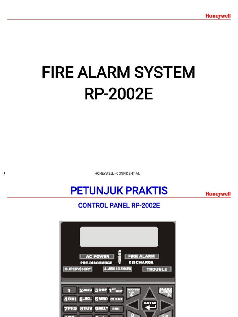 Manual Sistem Alarm Kebakaran RP-2002E | PDF