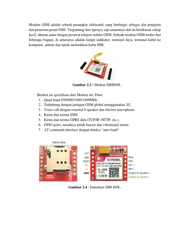 Arduino Uno & Sim800L | PDF