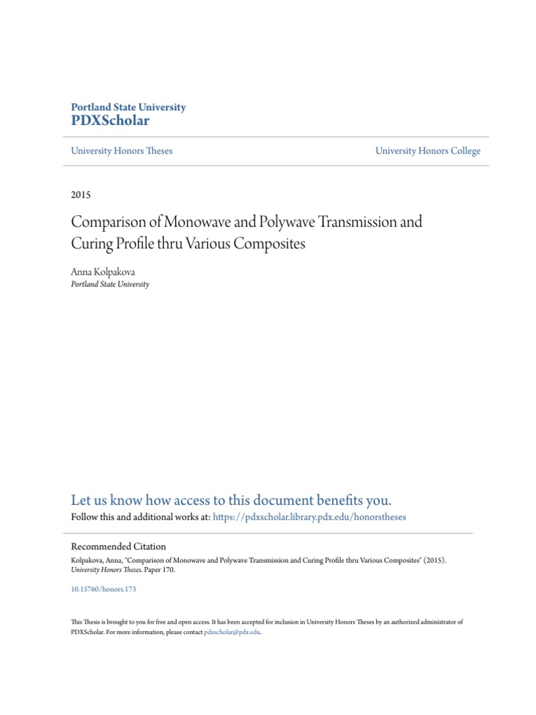Comparison of Monowave and Polywave Transmission and Curing Profi | PDF ...