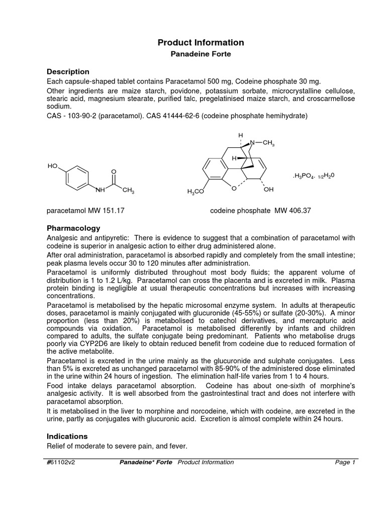 Panadeine Faq PDF | PDF | Analgesic | Opioid