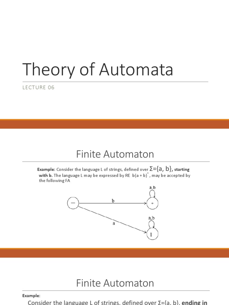 Theory of Automata | PDF | Automata Theory | Theoretical Computer Science