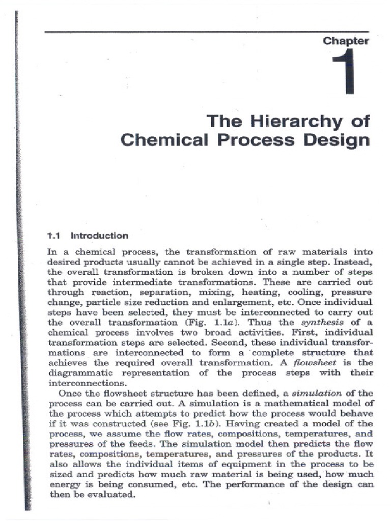 The Hierarchy of Process Design | PDF