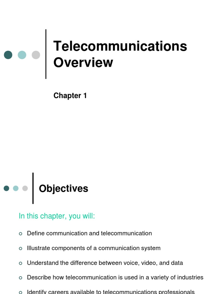 Telecommunications Overview and Careers | PDF | Telecommunication ...