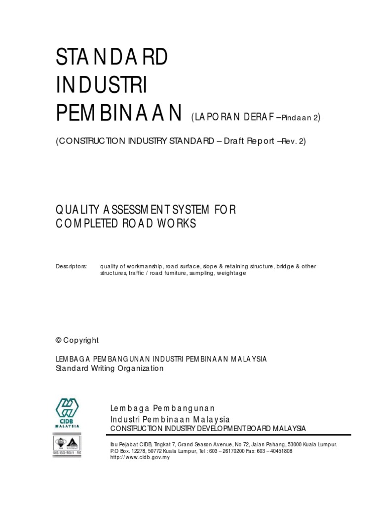 Quality Assesment System For Completed Road Works PDF | PDF | Road ...