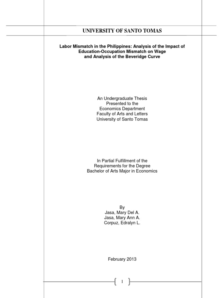 Labor Mismatch in The Philippines Jasa PDF | PDF | Unemployment ...