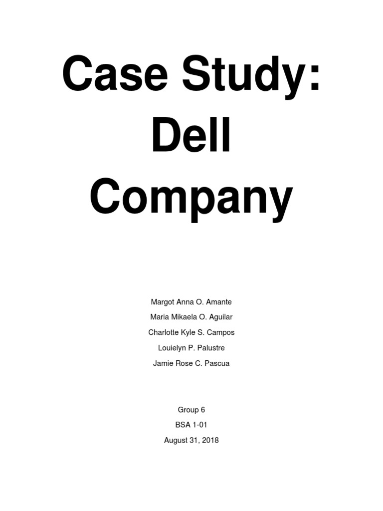 Case Study: Dell Company | PDF | Dell | Laptop