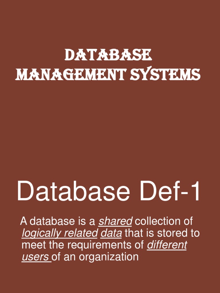 Database Management Systems | PDF | Conceptual Model | Databases