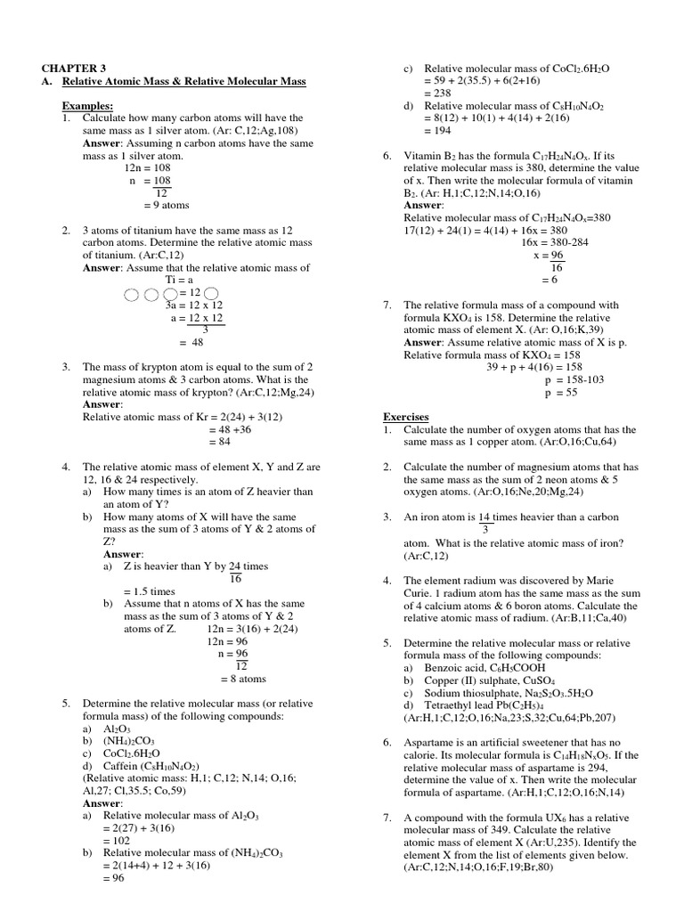 Determining Molar Relationships: Calculating Amounts of Substances ...