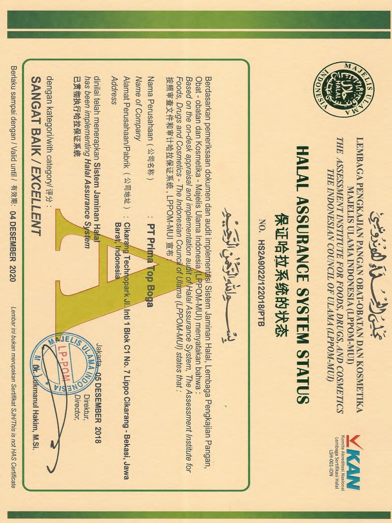 SJH - PT Prima Top Boga | PDF