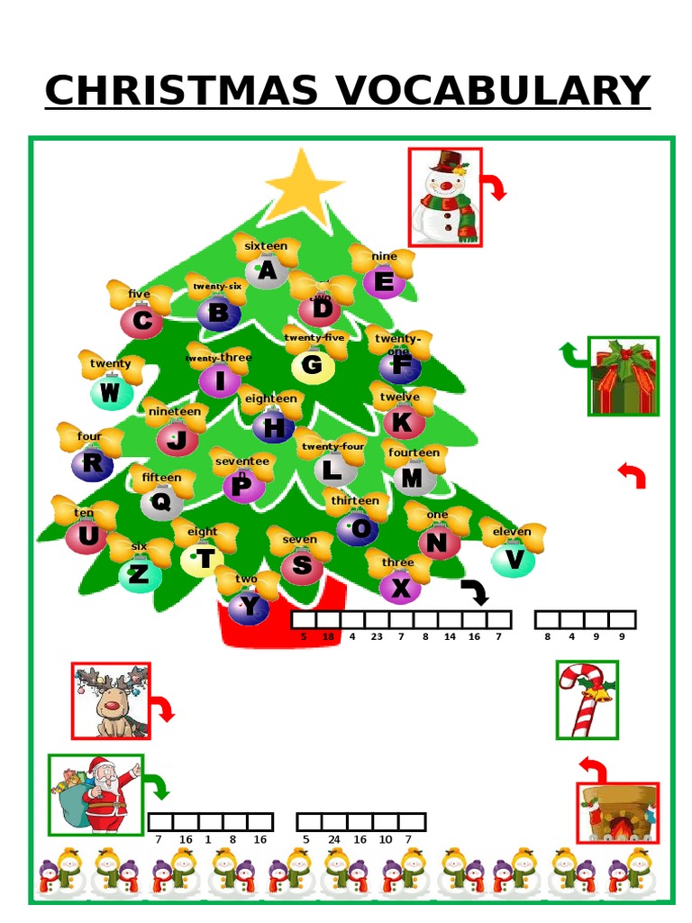 Christmas Vocabulary 1 | PDF