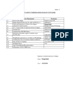 VGM Declaration Form Template | PDF