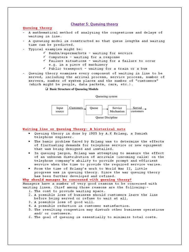 Queuing Theory by Kumkum Sultana | PDF | Systems Theory | Areas Of Computer Science