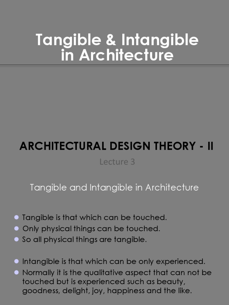 Tangible and Intangible | PDF | Beauty | Psychological Concepts