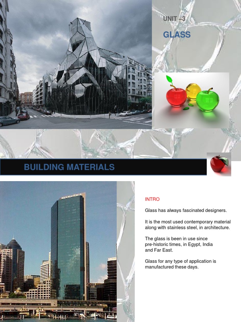 Glass: Building Materials | PDF | Building Materials | Glasses