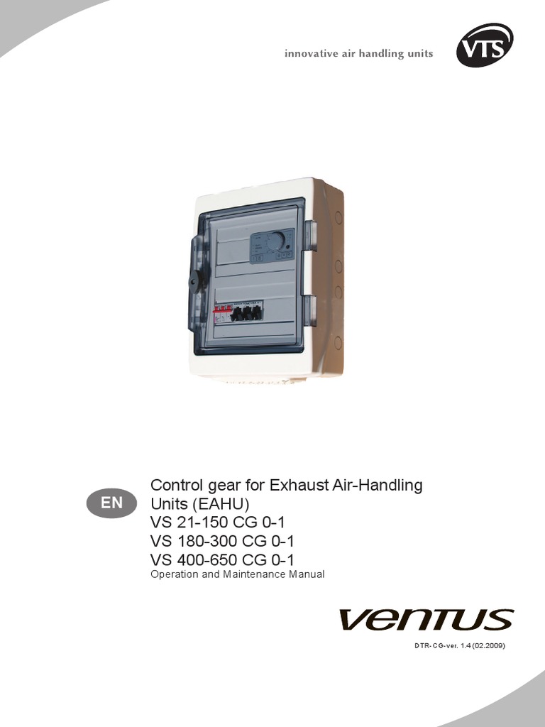 Control Gear Exhaust AHUs en | PDF | Detector (Radio) | Power Supply