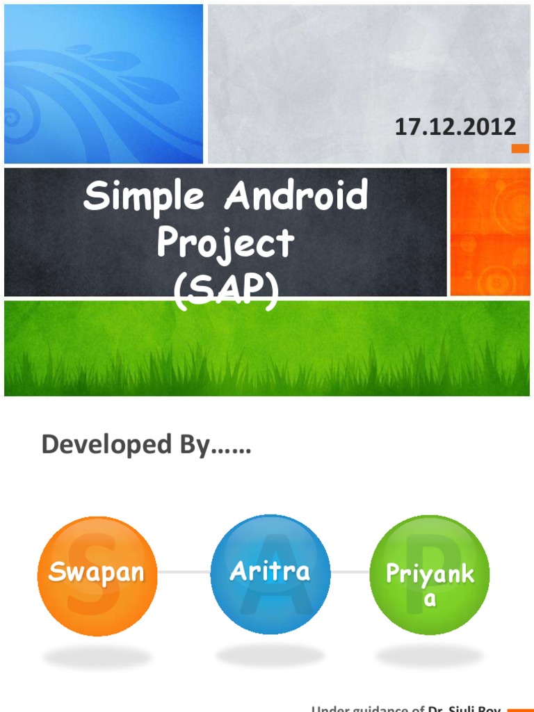 Simple Android Project (SAP) | PDF | Android (Operating System) | Smartphone