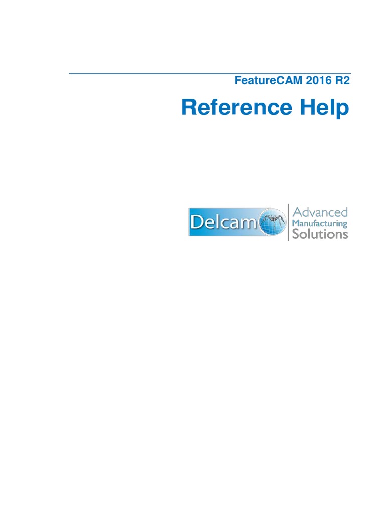 FeatureCAM Reference Manual | PDF | Tab (Gui) | Search Engine Indexing
