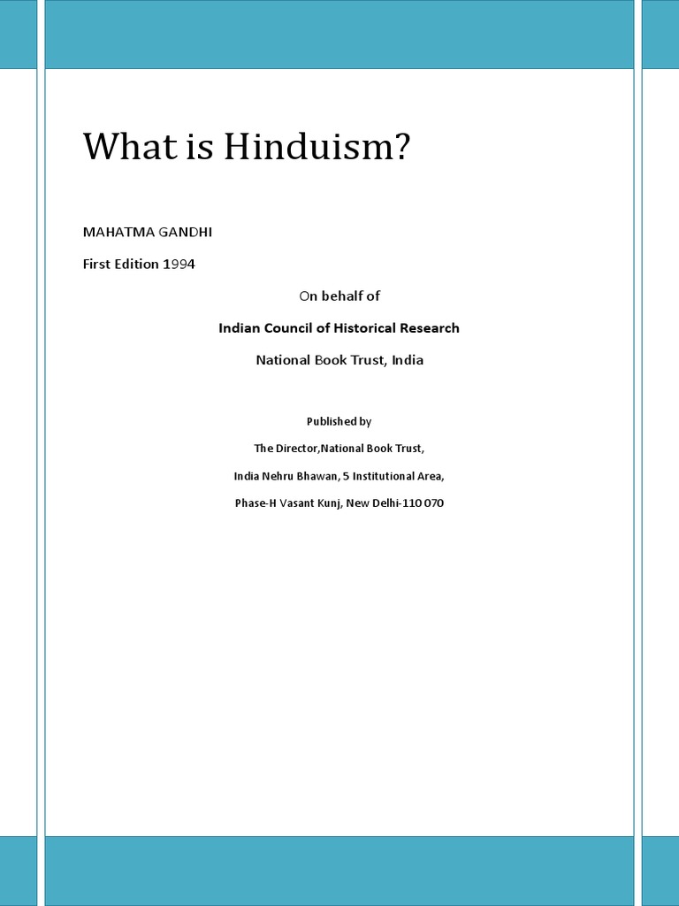 What Is Hinduism PDF | PDF | Ramayana | Idolatry