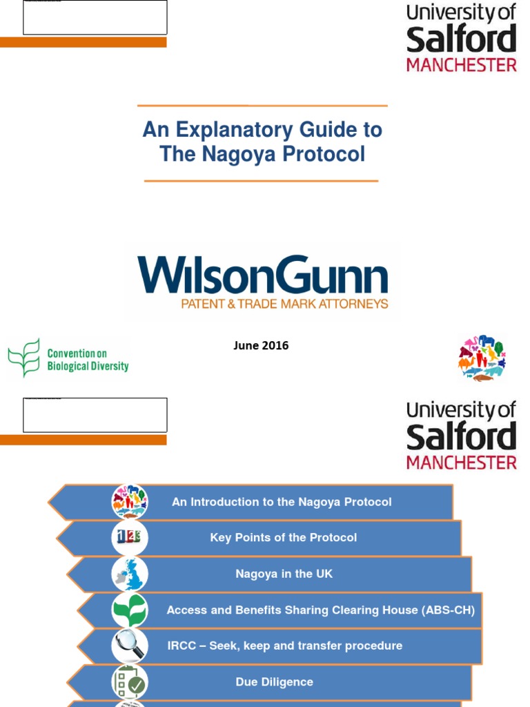 An Explanatory Guide To The Nagoya Protocol: June 2016 | PDF ...