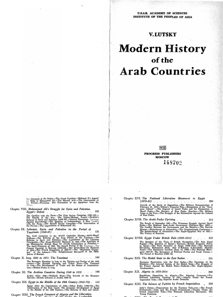 Modern History of The Arab Countries | PDF | Arab World | Ottoman Empire